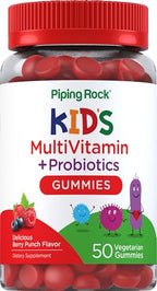 Piping Rock kids multivitamin gummies