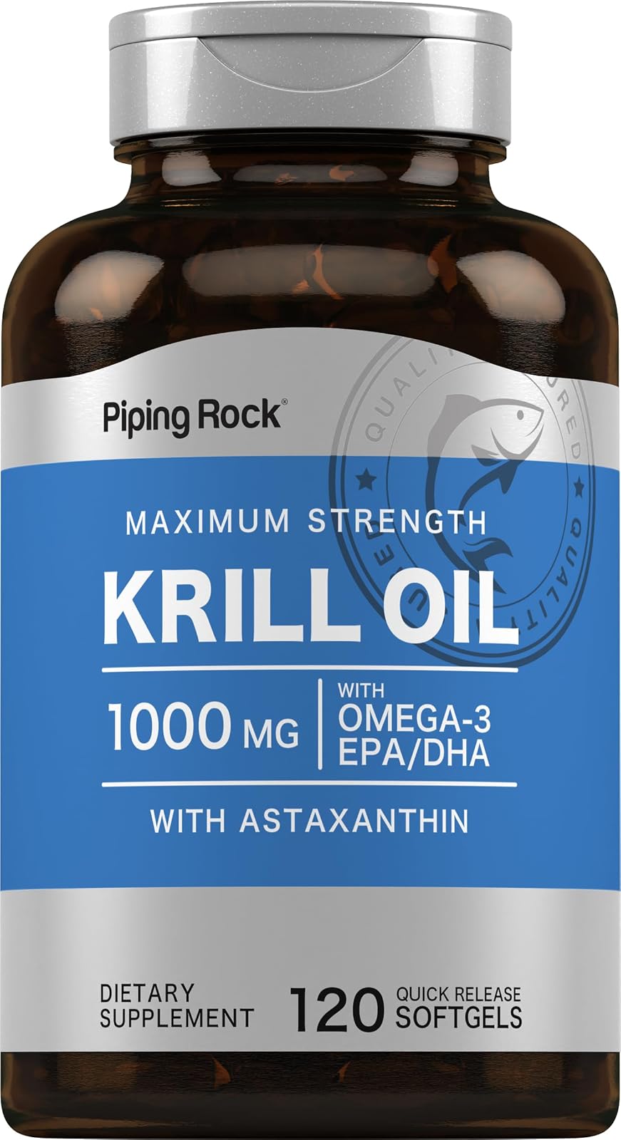 Piping Rock krill oil softgel capsules