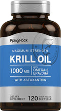 Piping Rock krill oil softgel capsules
