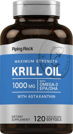 Piping Rock krill oil softgel capsules