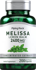 Piping Rock lemon balm capsules for relaxation