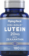 Piping Rock lutein softgels for eye health