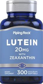 Piping Rock lutein softgels for eye health