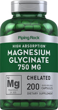 Piping Rock magnesium glycinate capsules
