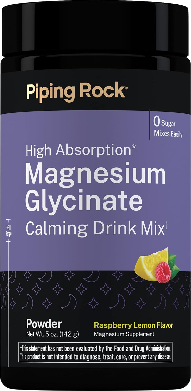 Piping Rock Magnesium Glycinate powder supplement