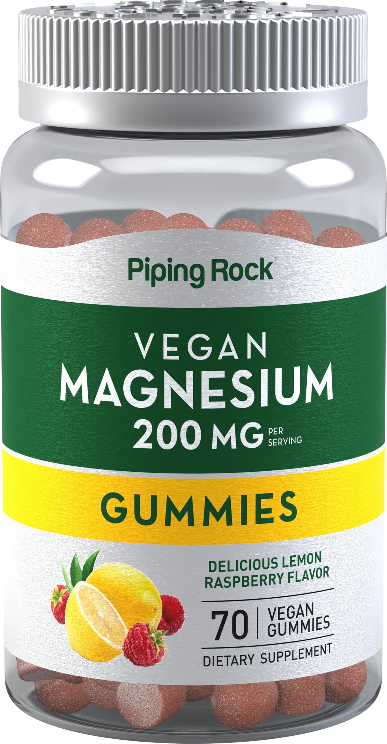 Piping Rock magnesium gummies for relaxation