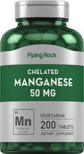 Piping Rock manganese supplement tablets