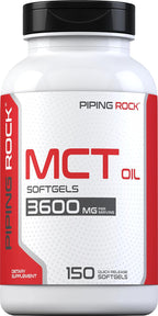 Piping Rock MCT Oil softgel capsules
