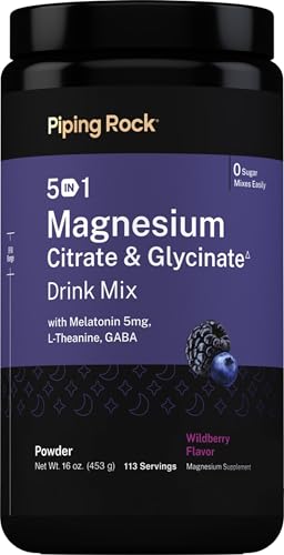 Piping Rock melatonin magnesium powder benefits