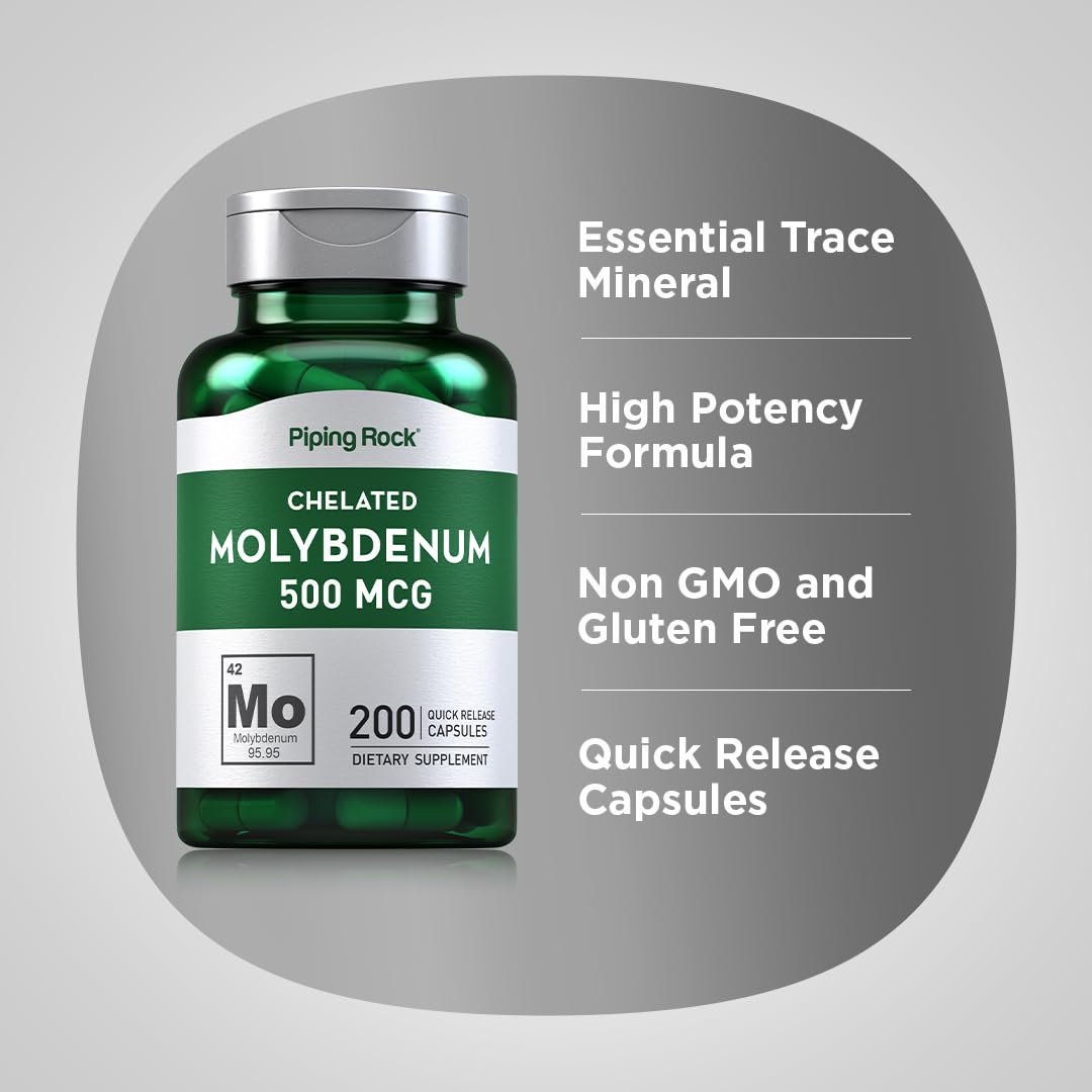 Piping Rock molybdenum for metabolic support