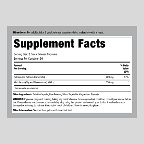 Piping Rock Monolaurin immune support