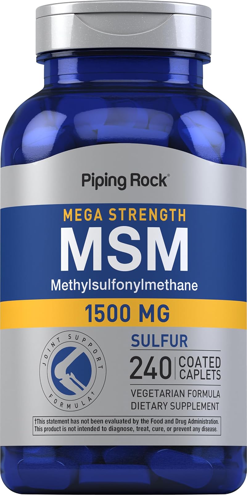 Piping Rock MSM 1500 mg caplets