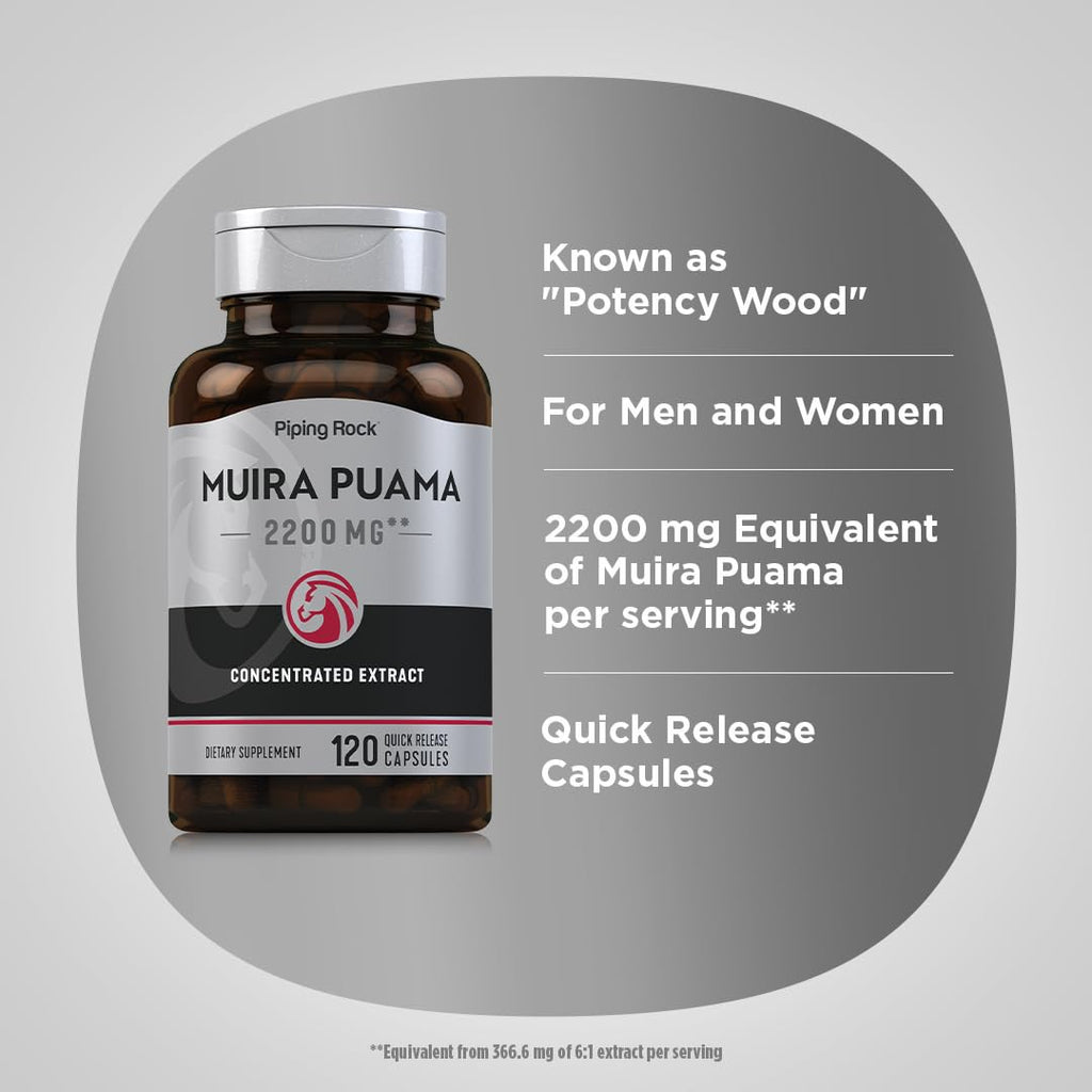 Piping Rock Muira Puama benefits