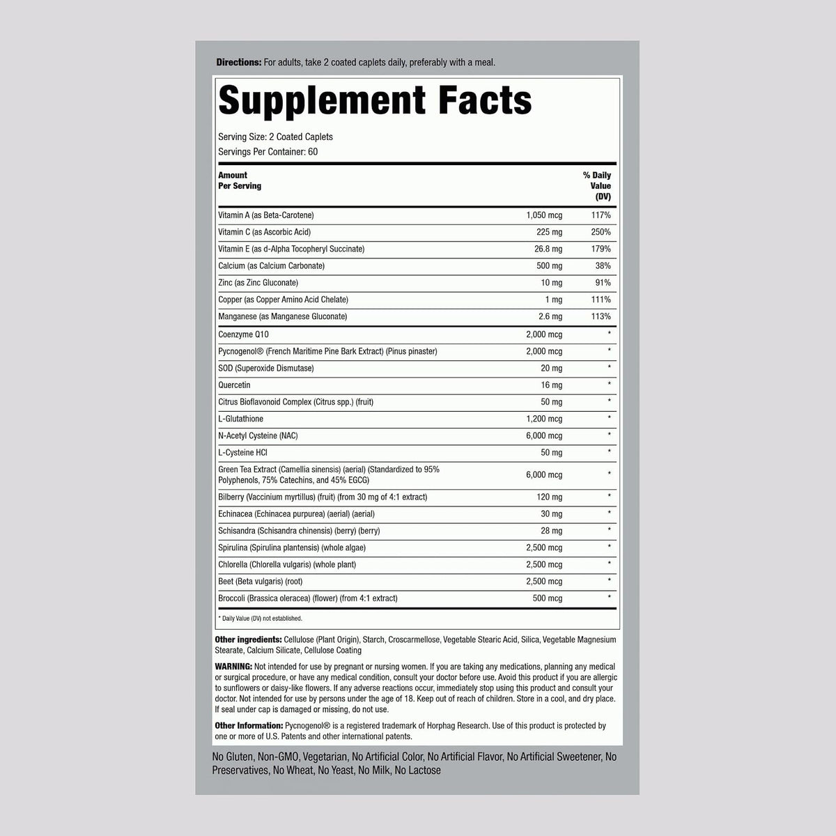 Piping Rock multivitamin for women support