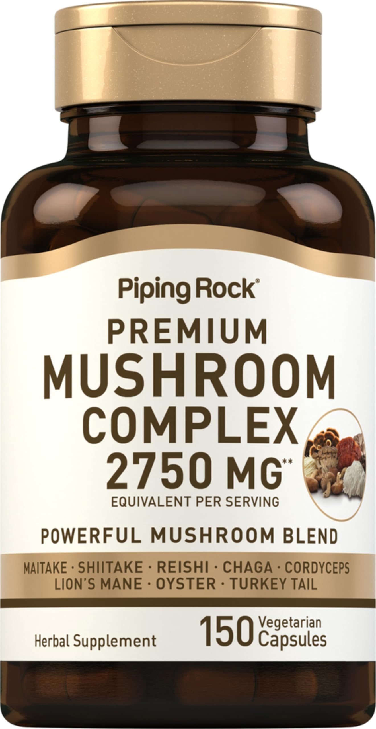Piping Rock mushroom complex capsules