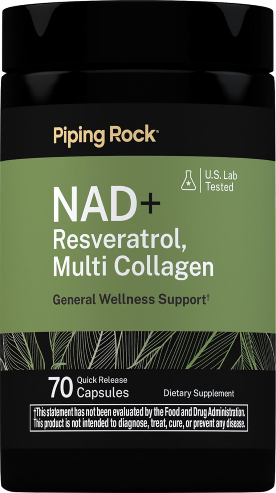 Piping Rock NAD Resveratrol capsules