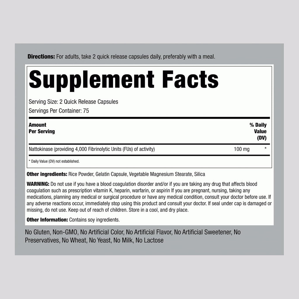 Piping Rock nattokinase health benefits