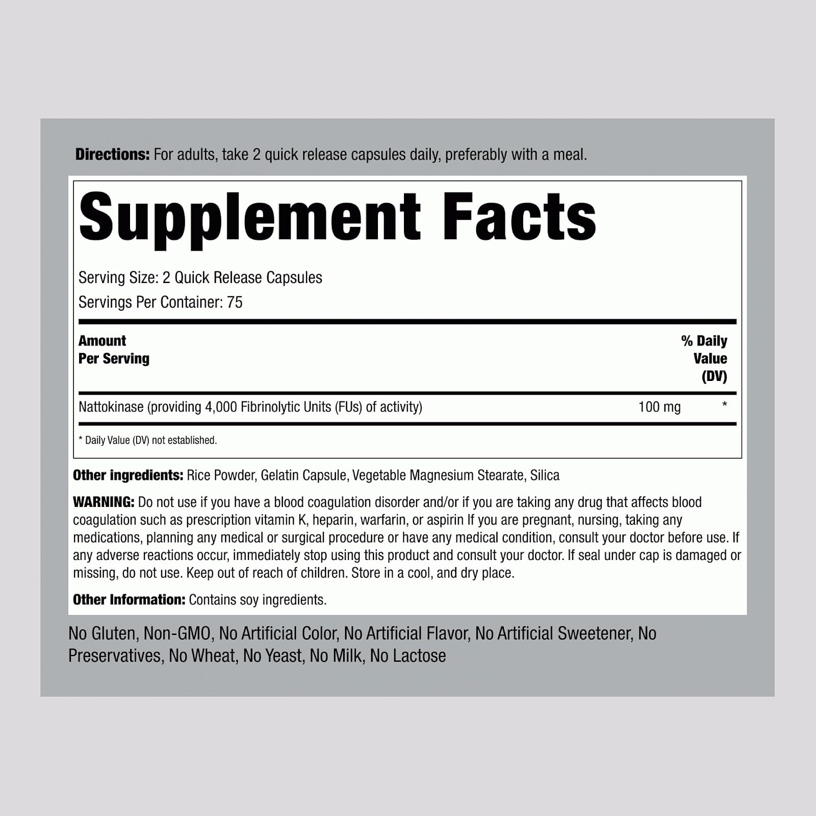 Piping Rock nattokinase health benefits