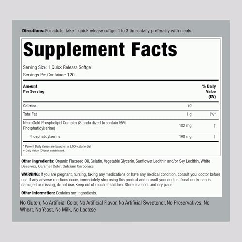 Piping Rock NeuroGold 100mg softgels