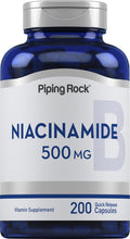Piping Rock Niacinamide 500 mg capsules