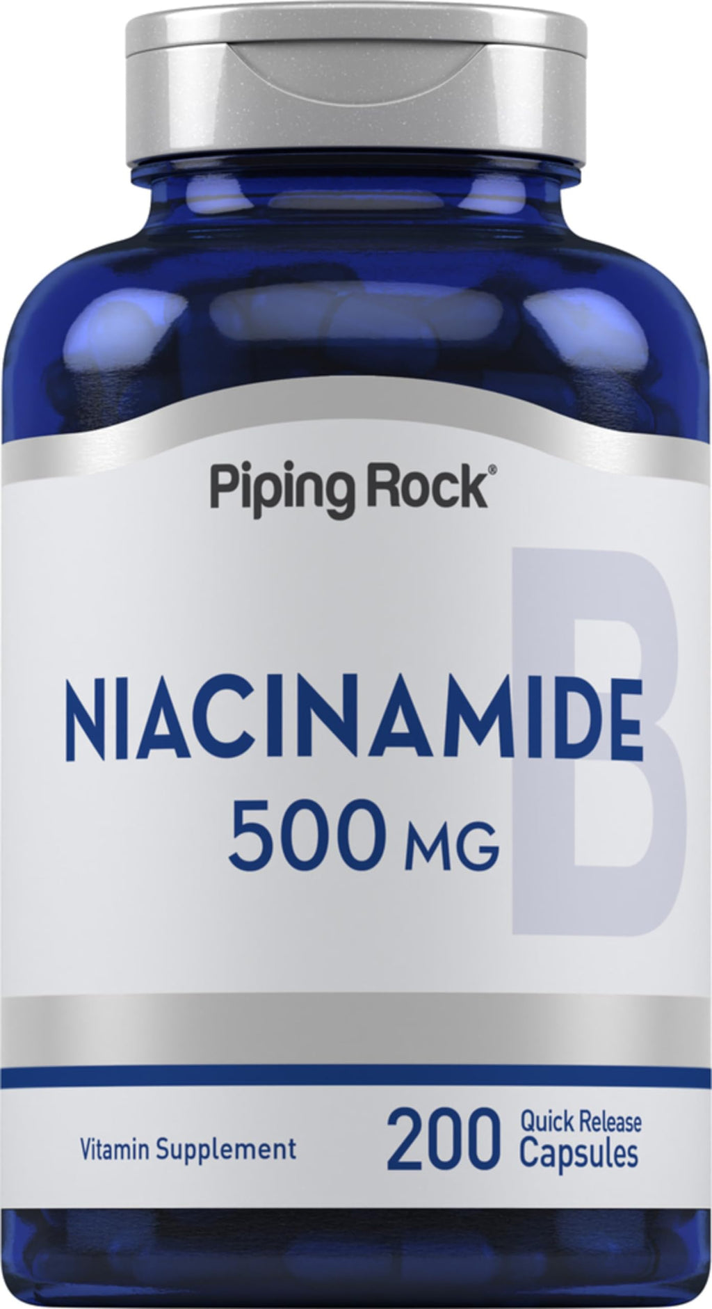 Piping Rock Niacinamide vitamin B3 capsules
