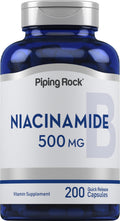 Piping Rock Niacinamide vitamin B3 capsules