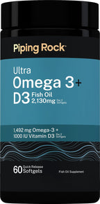 Piping Rock Omega 3 softgels