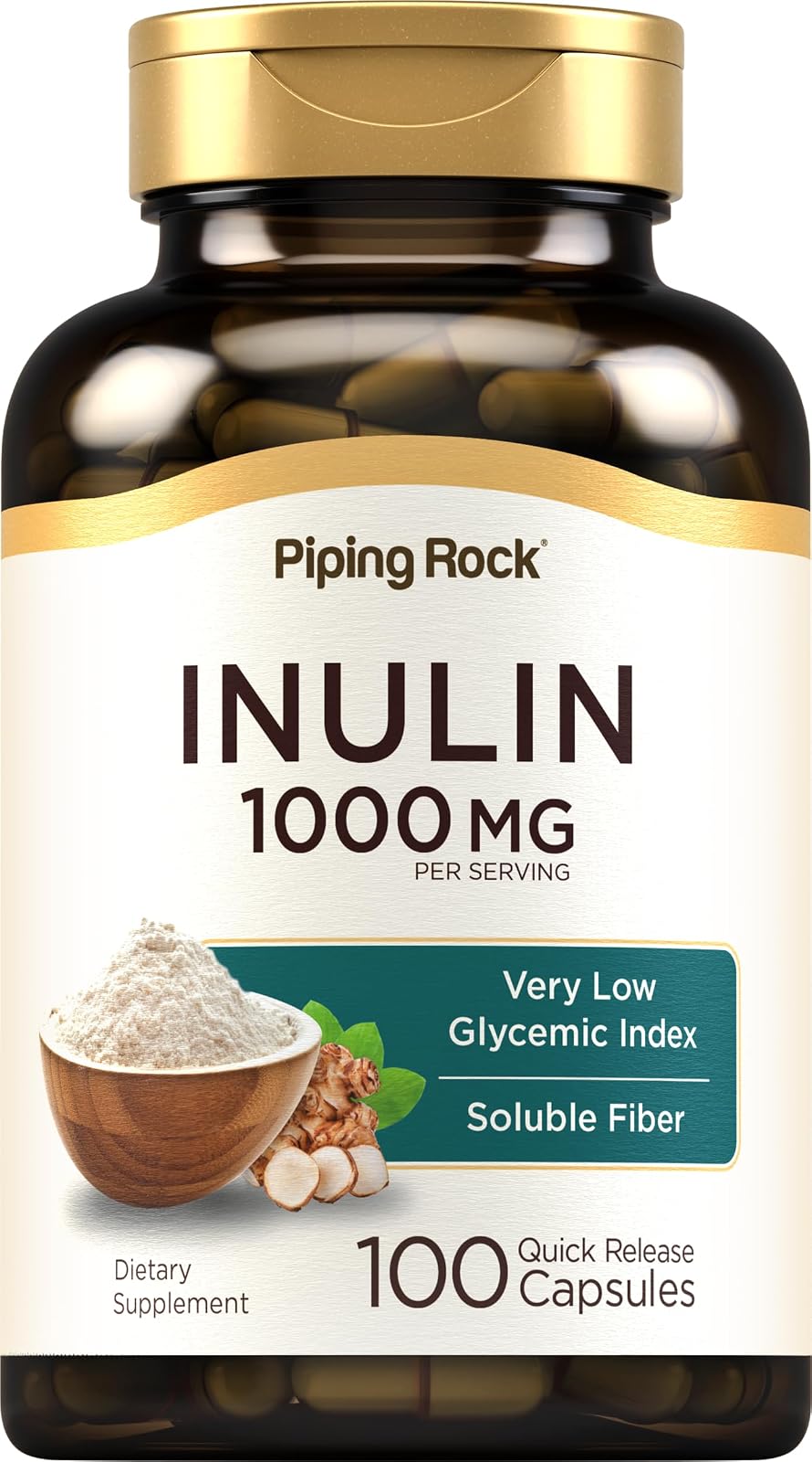 Piping Rock organic inulin capsules