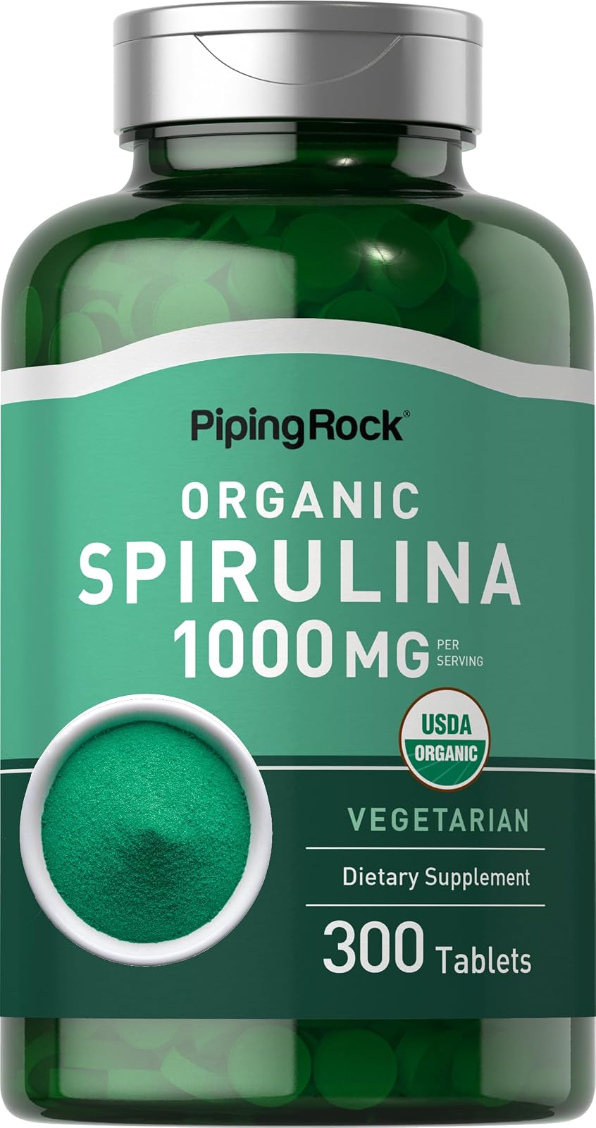 Piping Rock organic spirulina tablets