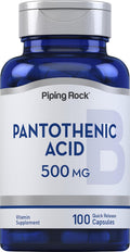 Piping Rock Pantothenic Acid benefits