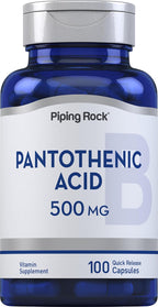 Piping Rock Pantothenic Acid benefits