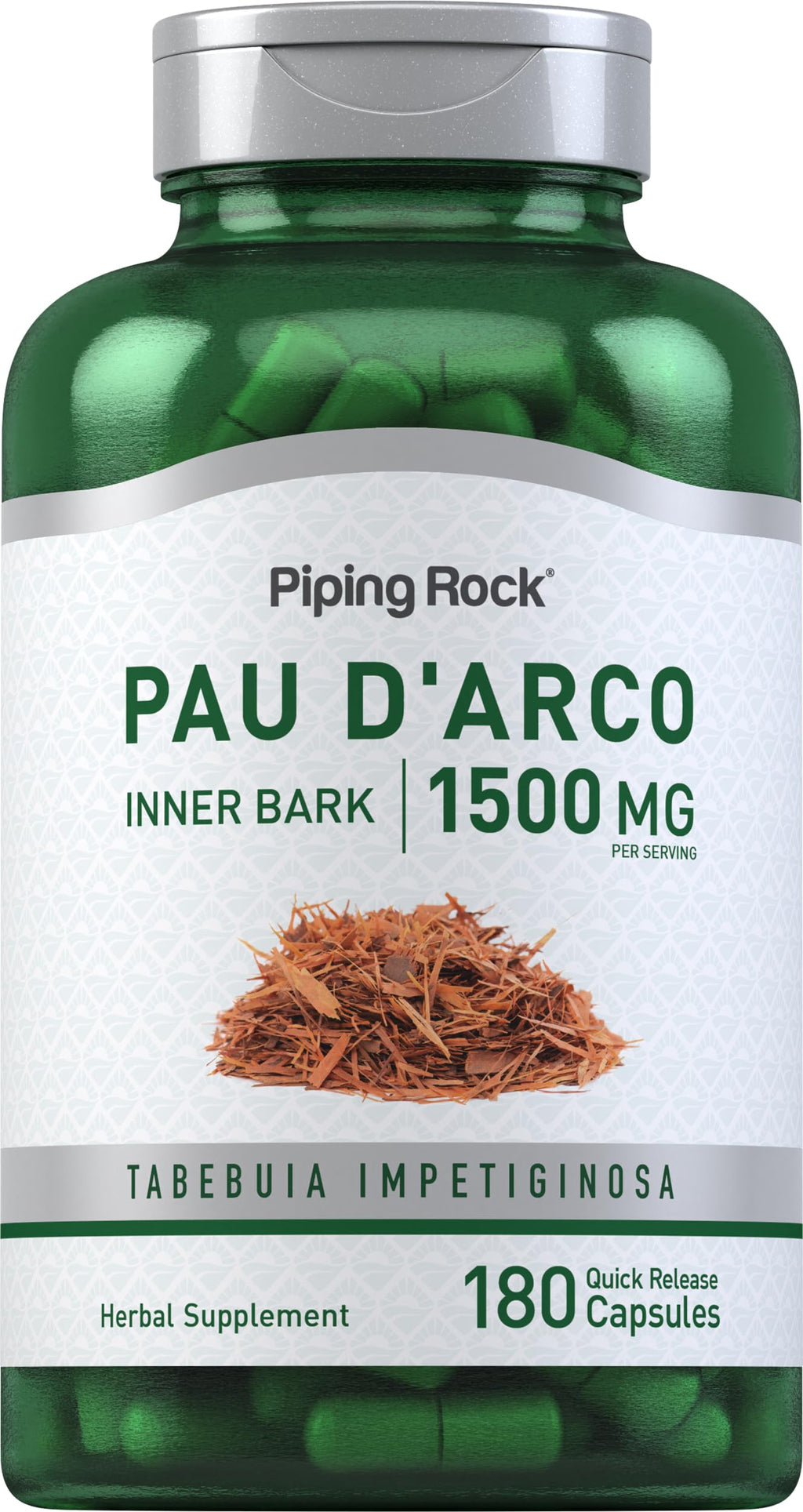 Piping Rock PAU D'Arco herbal capsules
