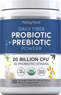 Piping Rock probiotic powder for gut health