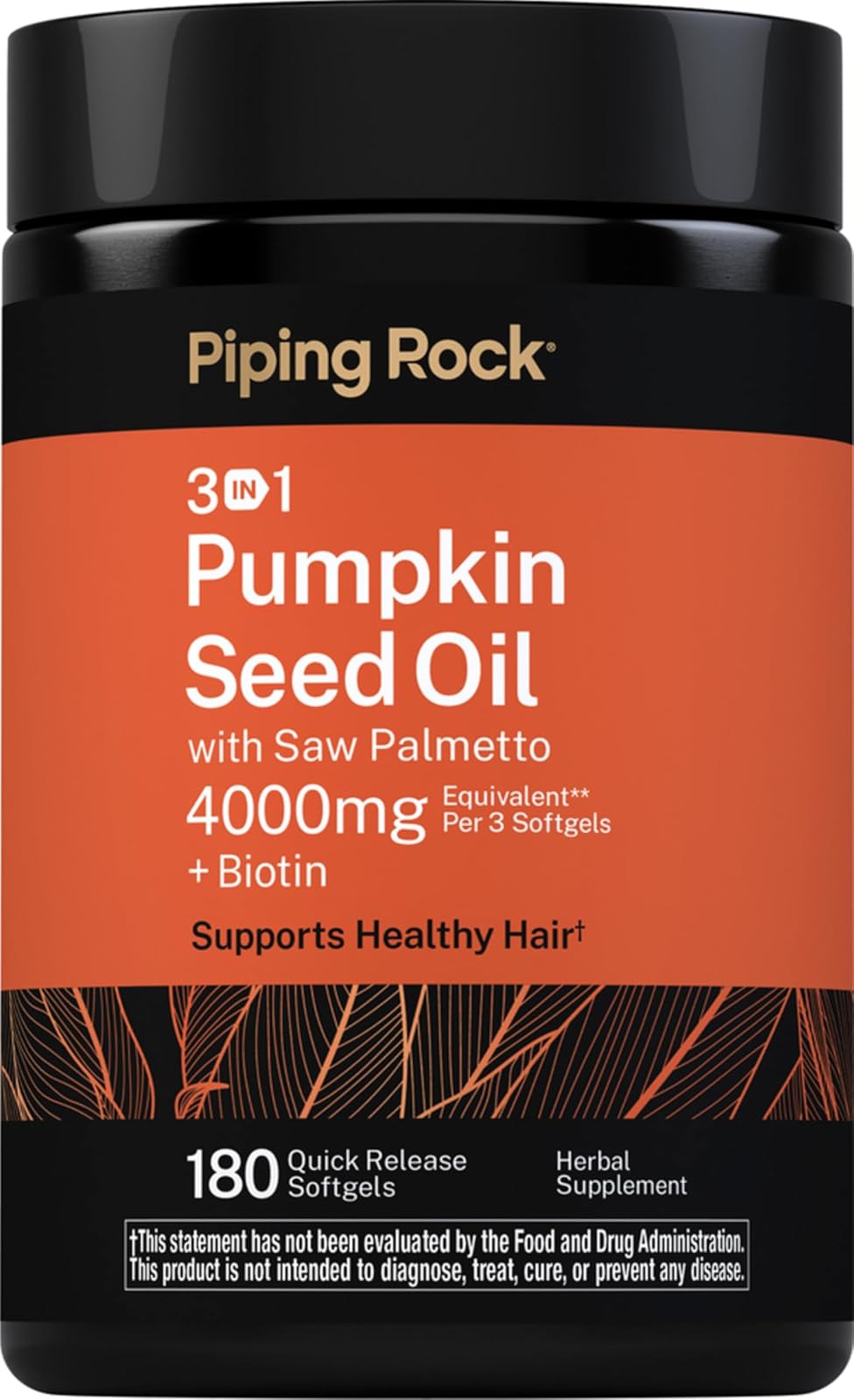 Piping Rock pumpkin seed oil benefits