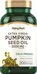 Piping Rock pumpkin seed oil capsules
