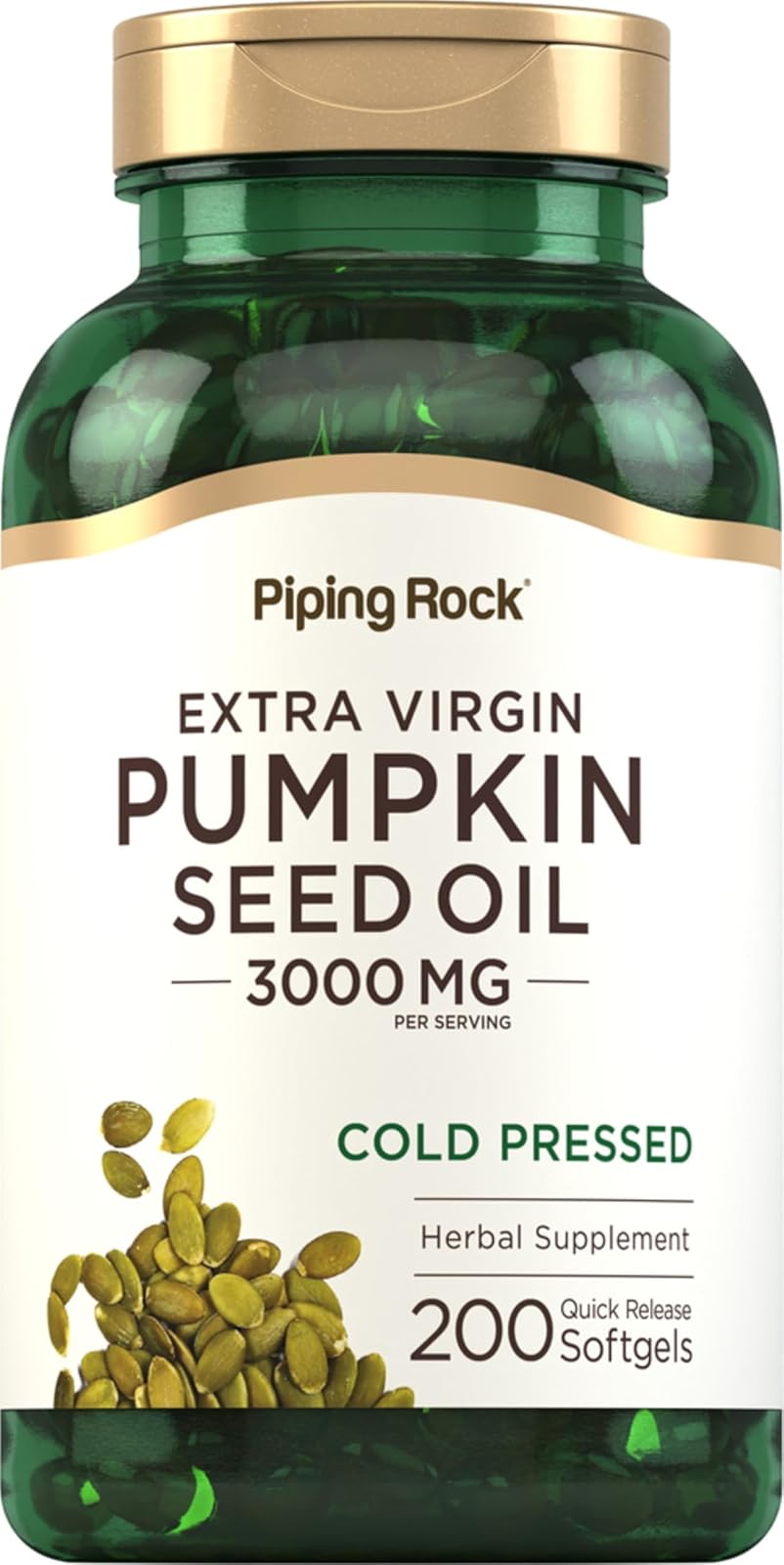 Piping Rock pumpkin seed oil capsules