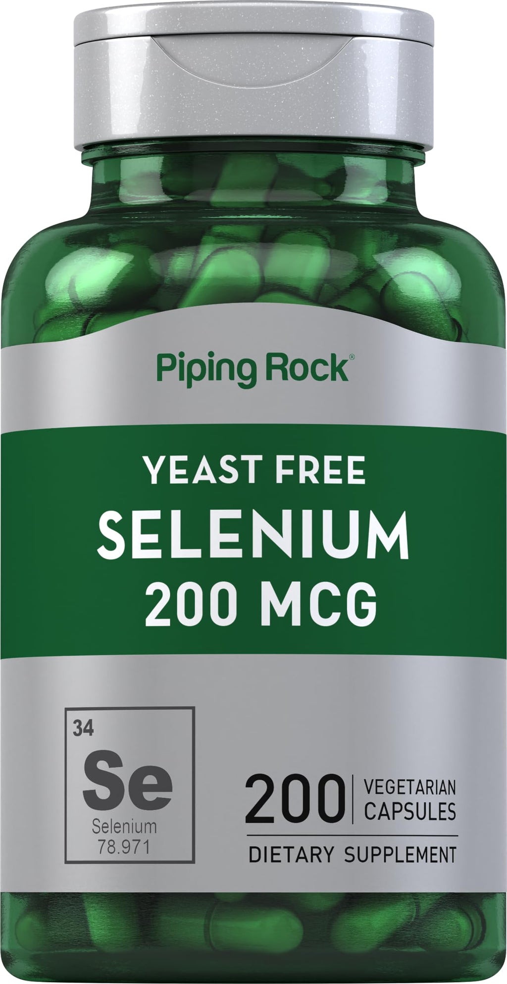 Piping Rock selenium supplement capsules