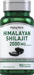 Piping Rock shilajit capsules for energy