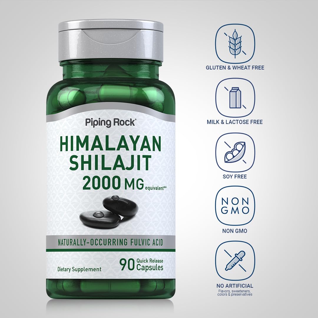 Piping Rock shilajit for overall wellness