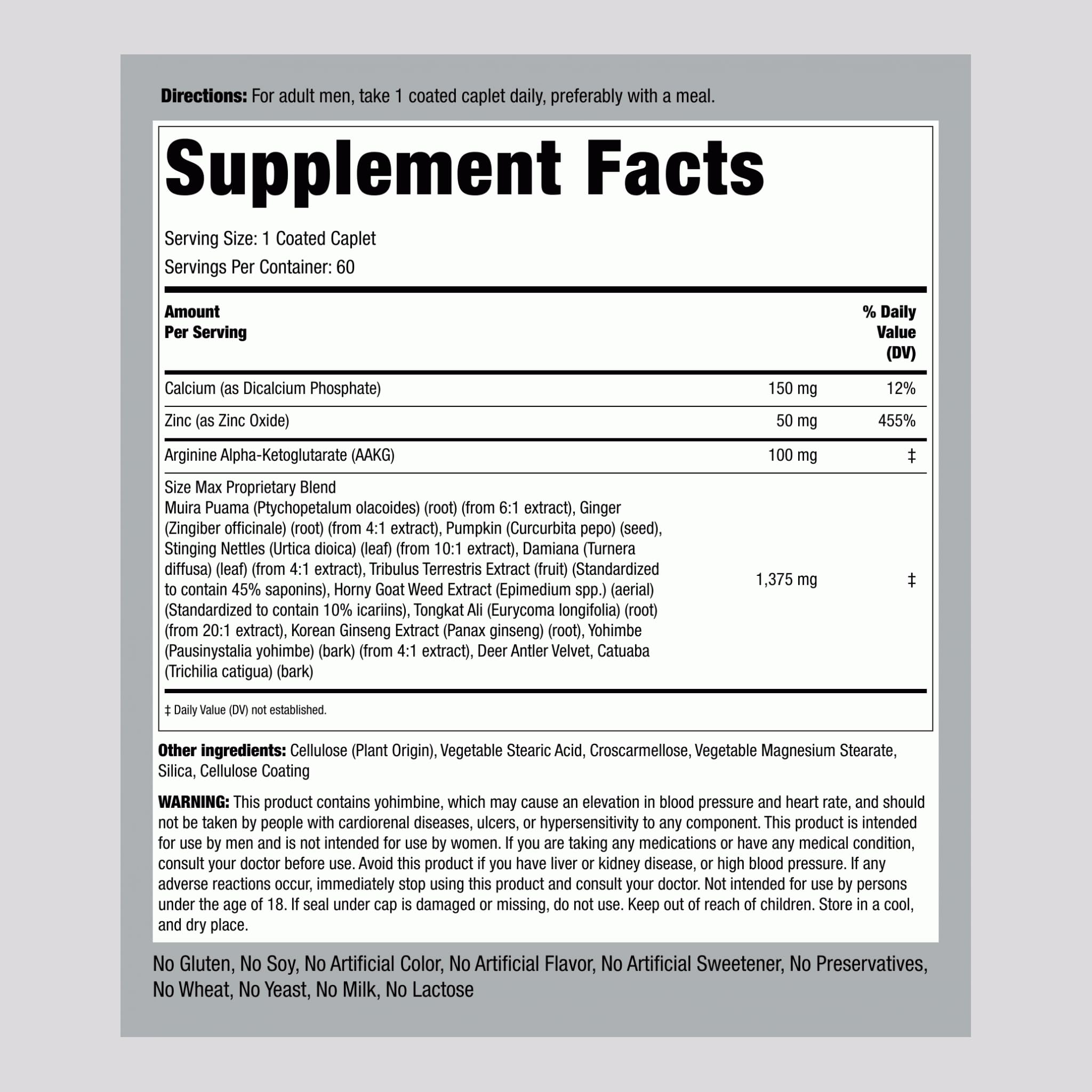Piping Rock Size Max X benefits