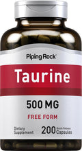 Piping Rock Taurine 500 mg capsules
