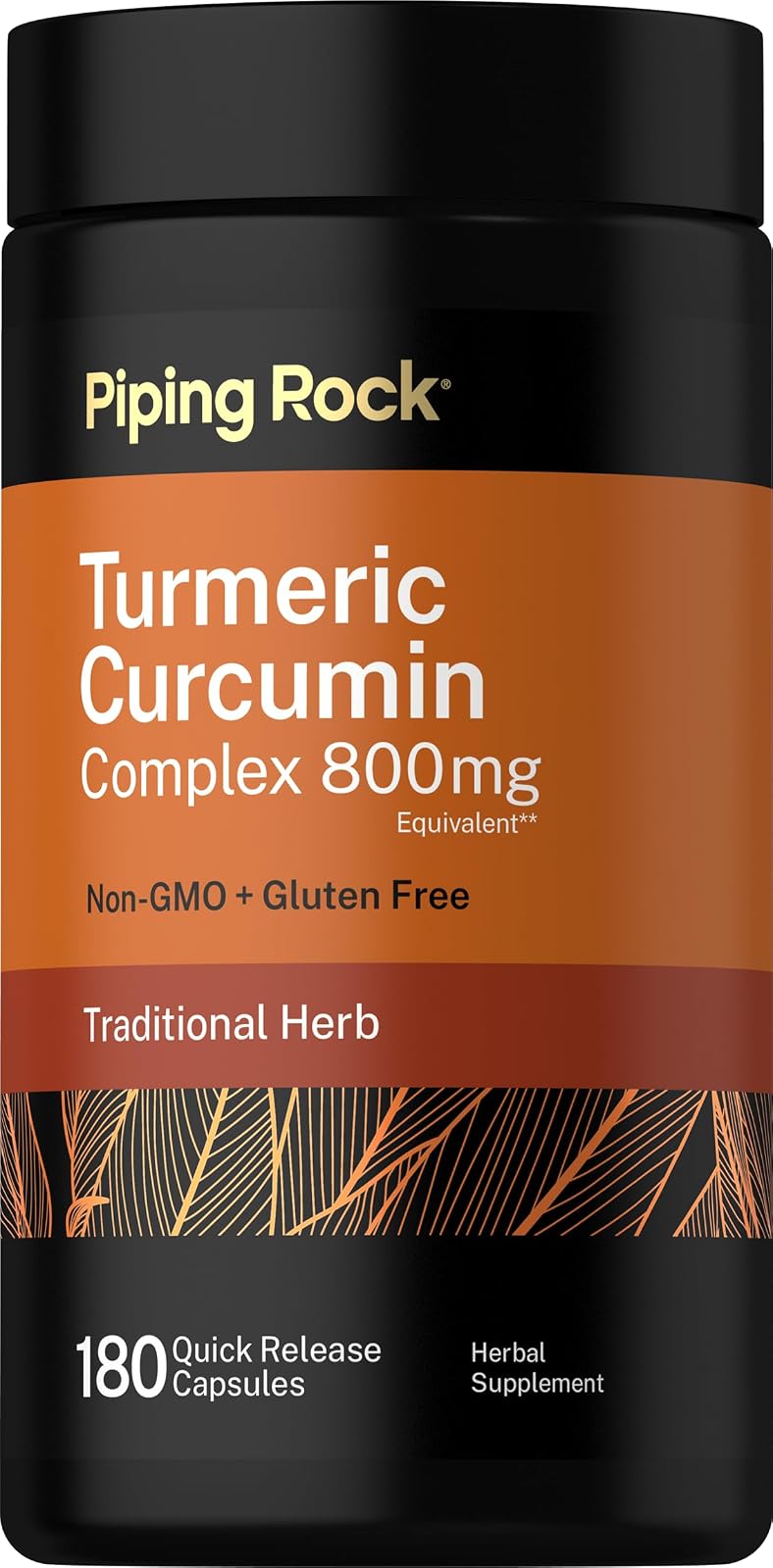Piping Rock turmeric curcumin capsules