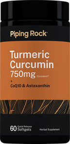 Piping Rock turmeric curcumin softgels