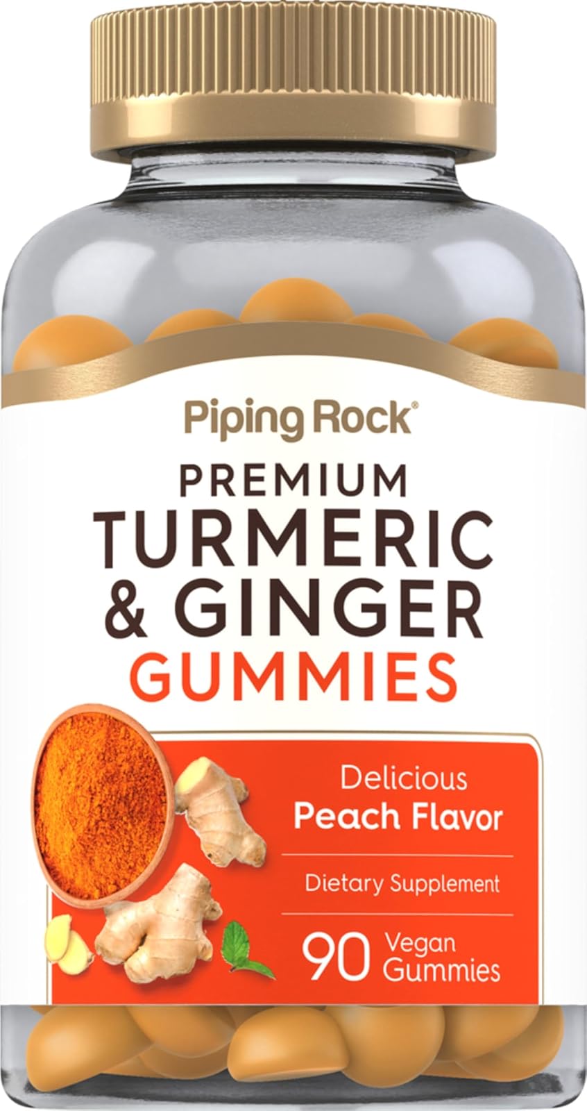 Piping Rock turmeric ginger gummies
