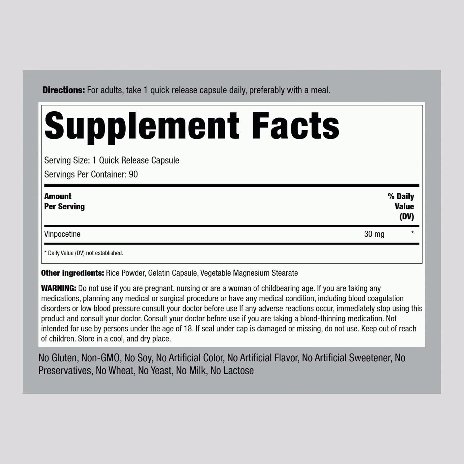 Piping Rock vitamin B complex capsules