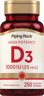 Piping Rock Vitamin D3 softgels