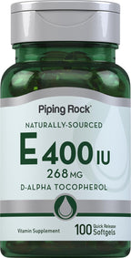 Piping Rock vitamin E softgel capsules