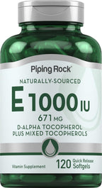 Piping Rock vitamin E softgel capsules
