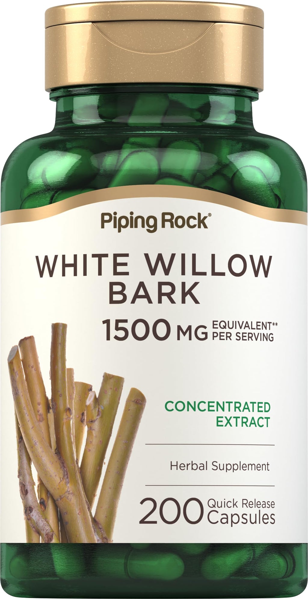 Piping Rock white willow bark capsules