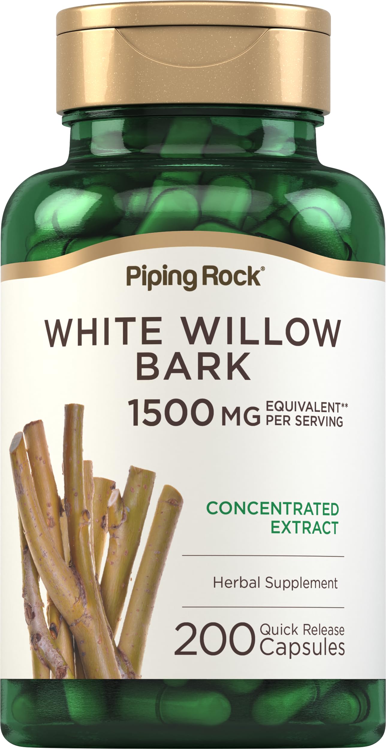 Piping Rock white willow bark capsules